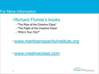 Overview of Creative Class and the “3Ts” | PDF
