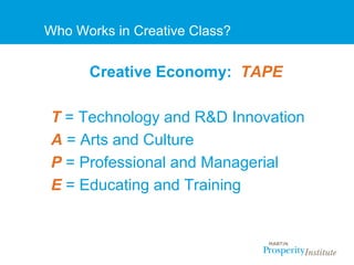 Overview of the Creative Class theory and the 3 Ts | PDF