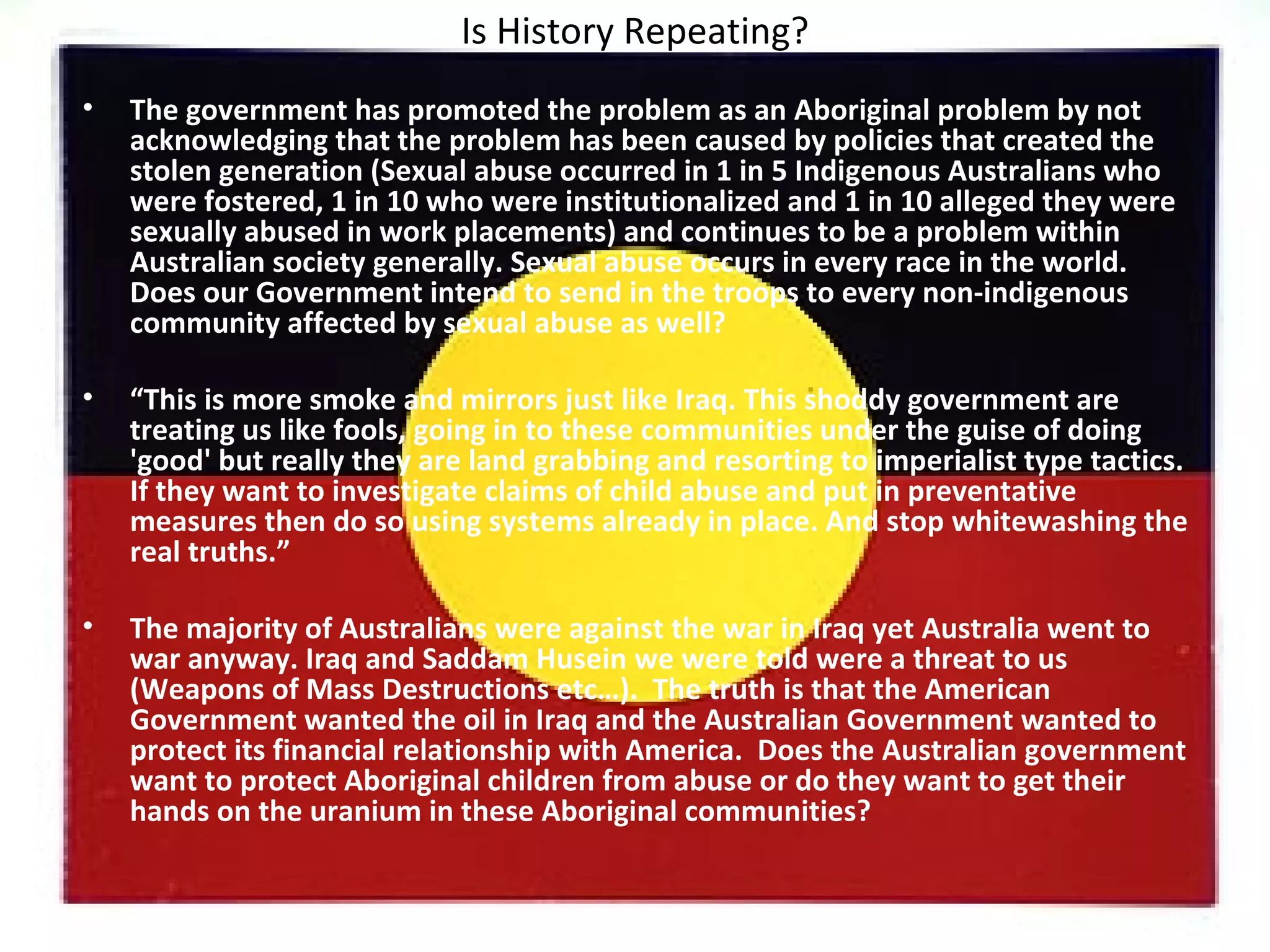 Stolen Generation Presentation | PPT