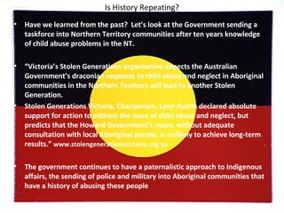 Stolen Generation Presentation | PPT