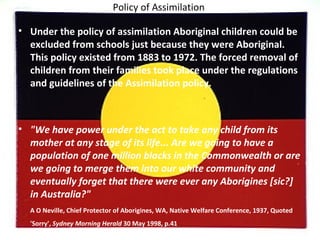 Stolen Generation Presentation | PPT