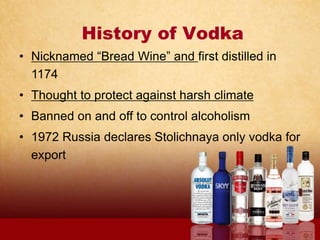 Stoli and the Vodka Distilled Spirits Industry | PPTX