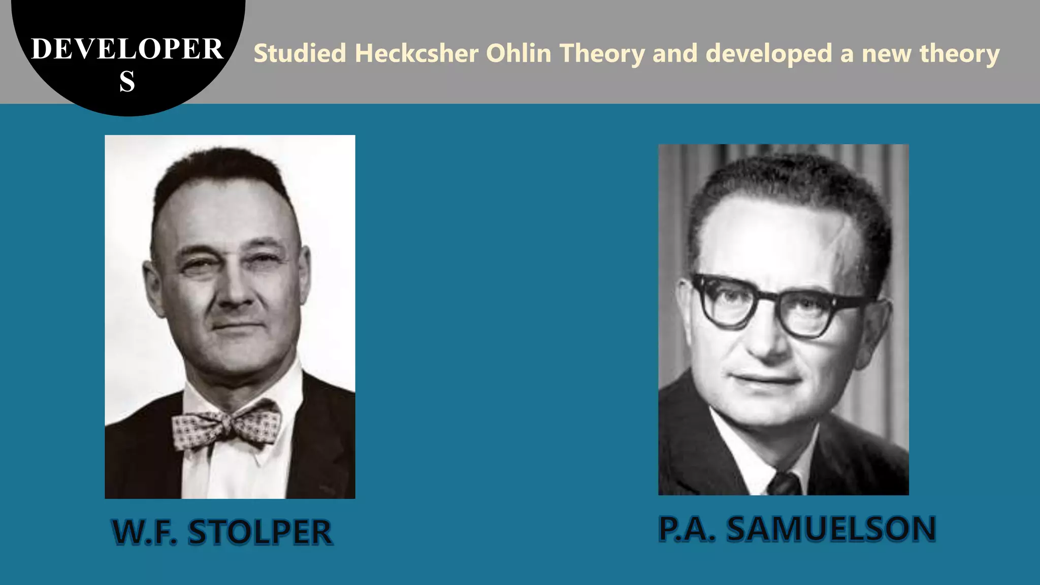 Stolper samuelson theorem | PPTX