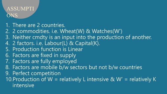 Stolper samuelson theorem | PPTX