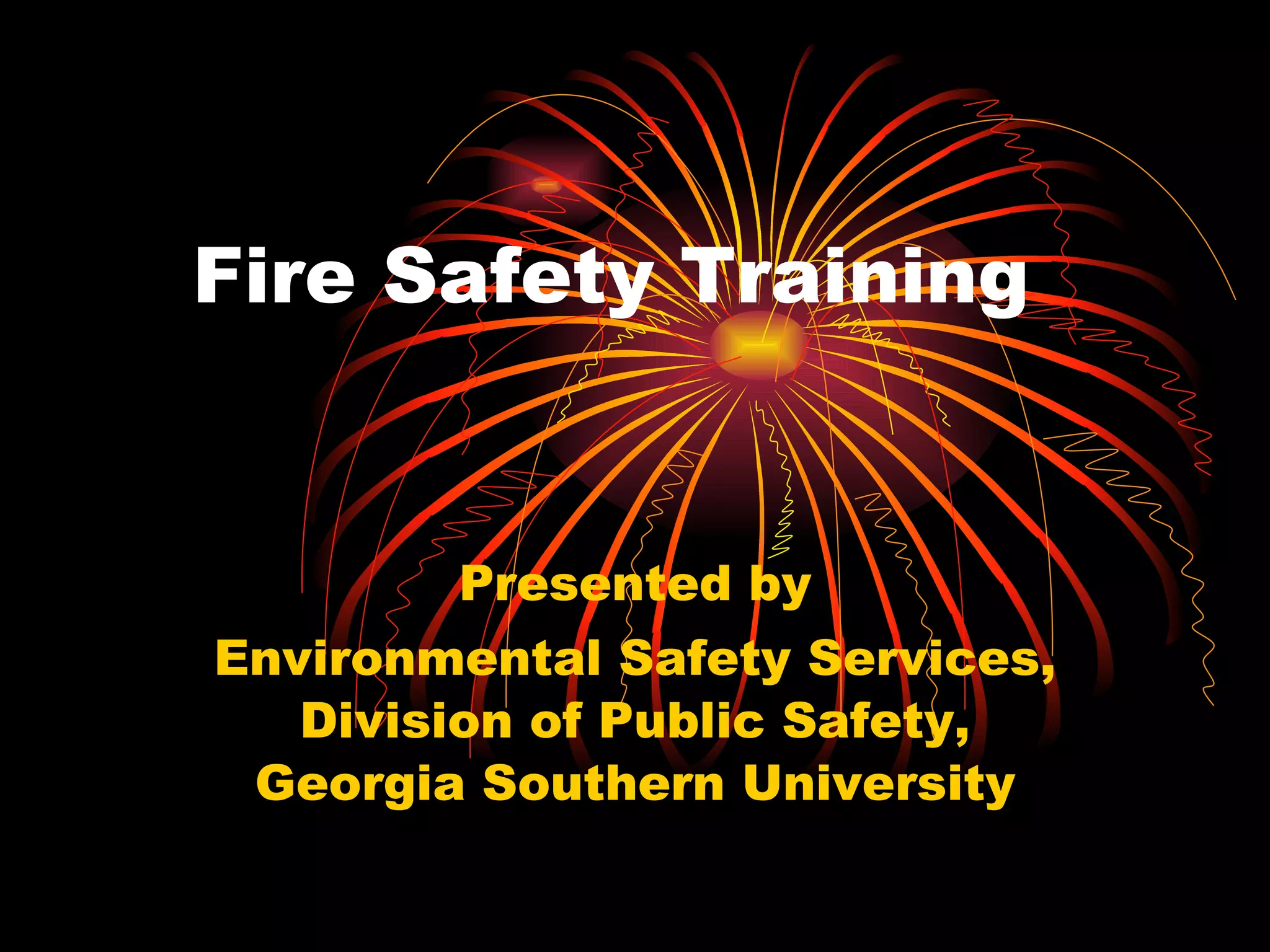 Fire Safety Training | PPT