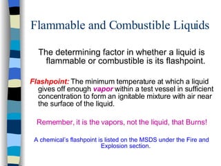 Flammable Liquids Training | PPT