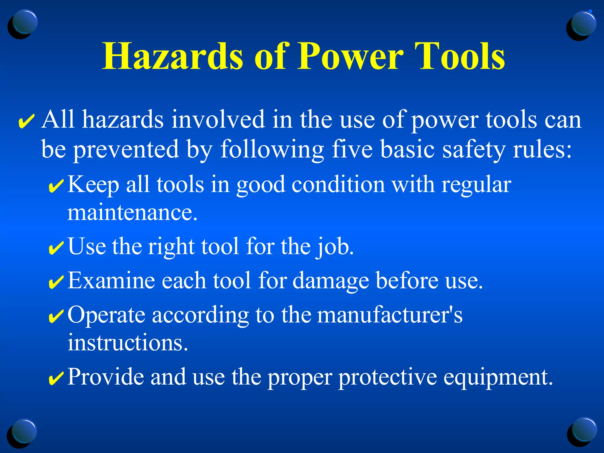 Handtool Safety Training | PPT