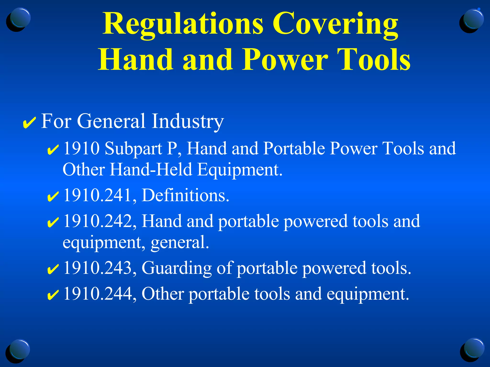 Handtool Safety Training | PPT