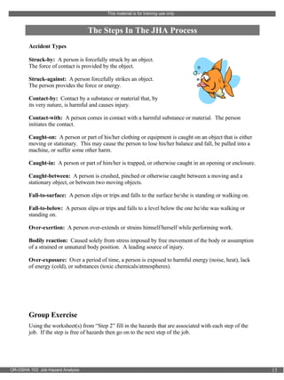 Job Hazard Analysis | PPT