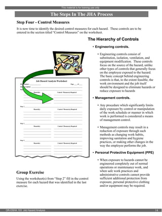 Job Hazard Analysis | PPT