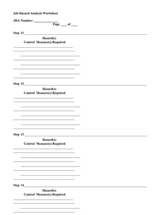 Job Hazard Analysis | PPT