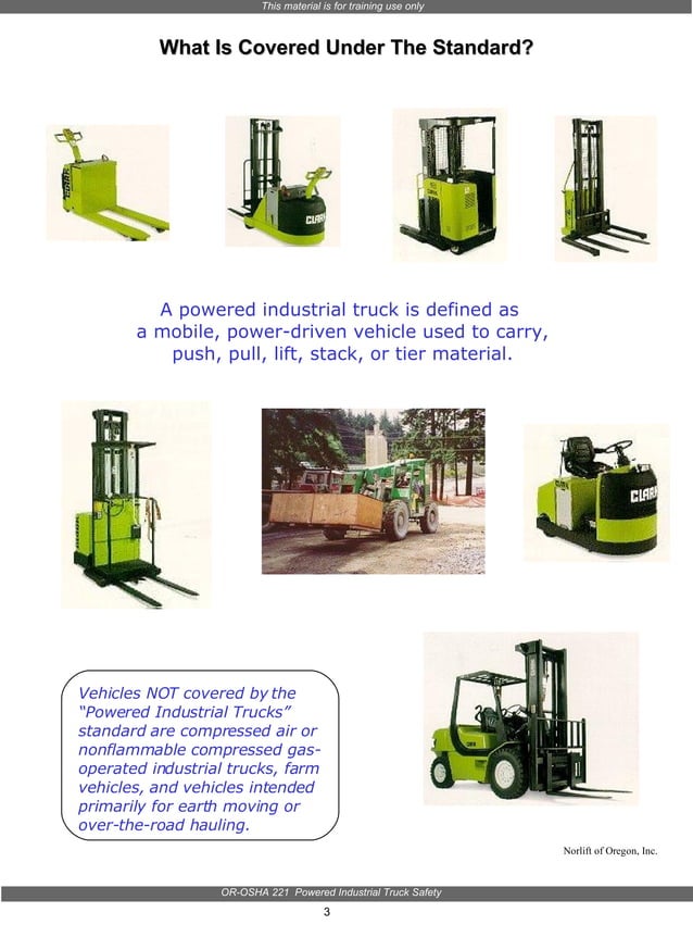 Power Industrial Truck Safety Training