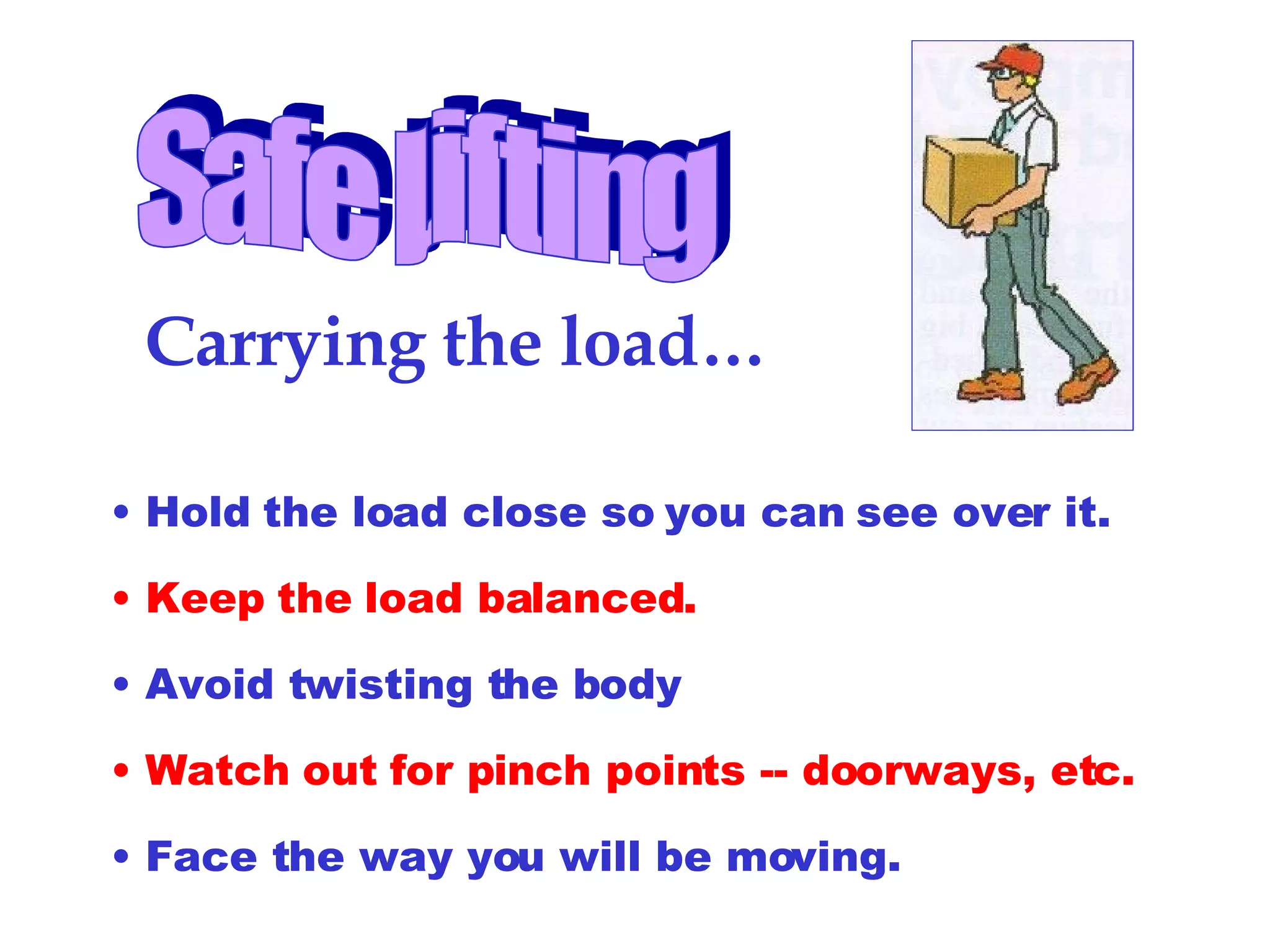 Safe Lifting Training | PPT