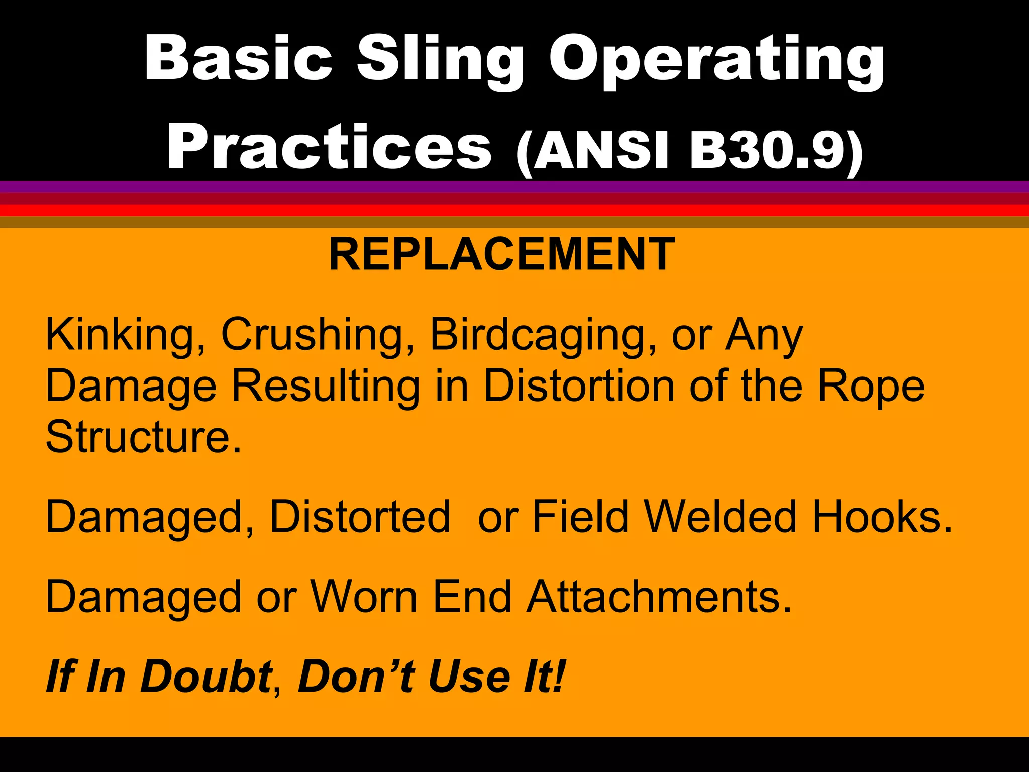 Safe Rigging Training | PPT