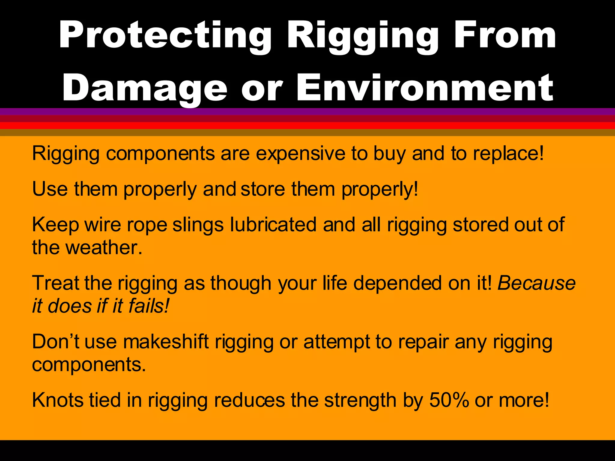 Safe Rigging Training | PPT