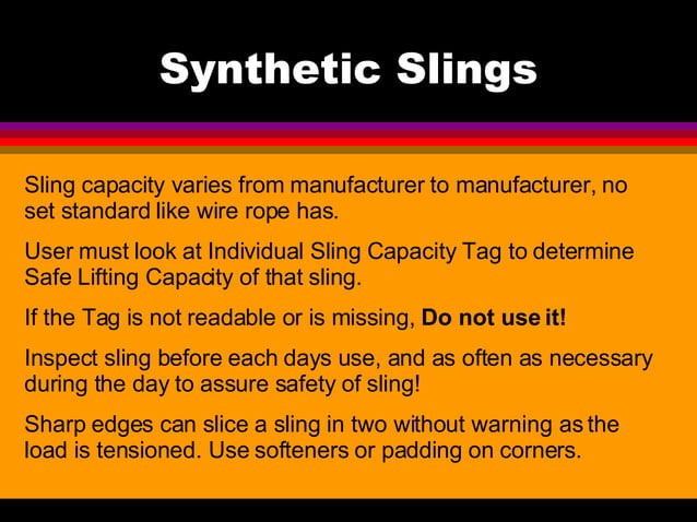 Safe Rigging Training | PPT