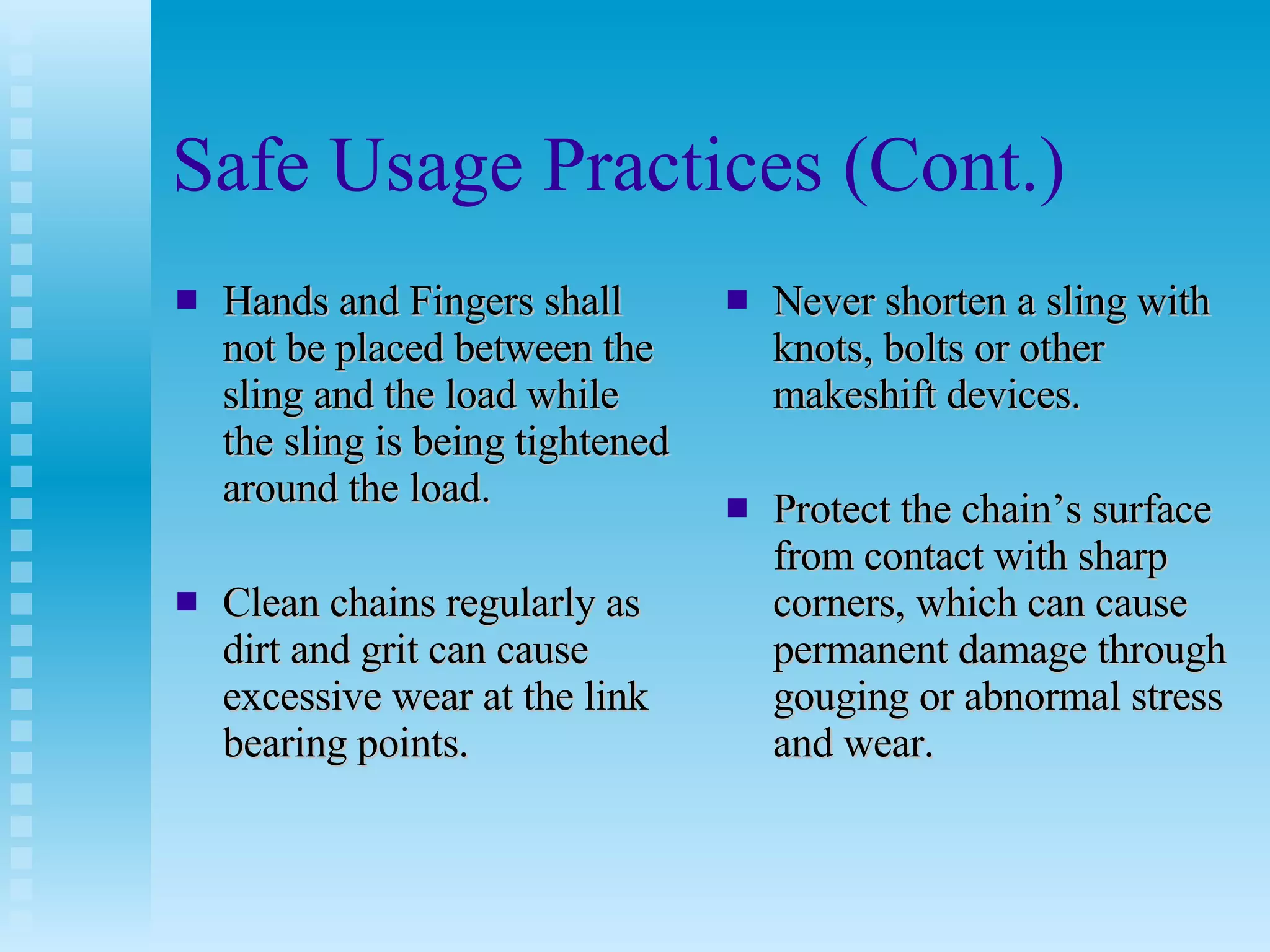 Sling Safety Training | PPT