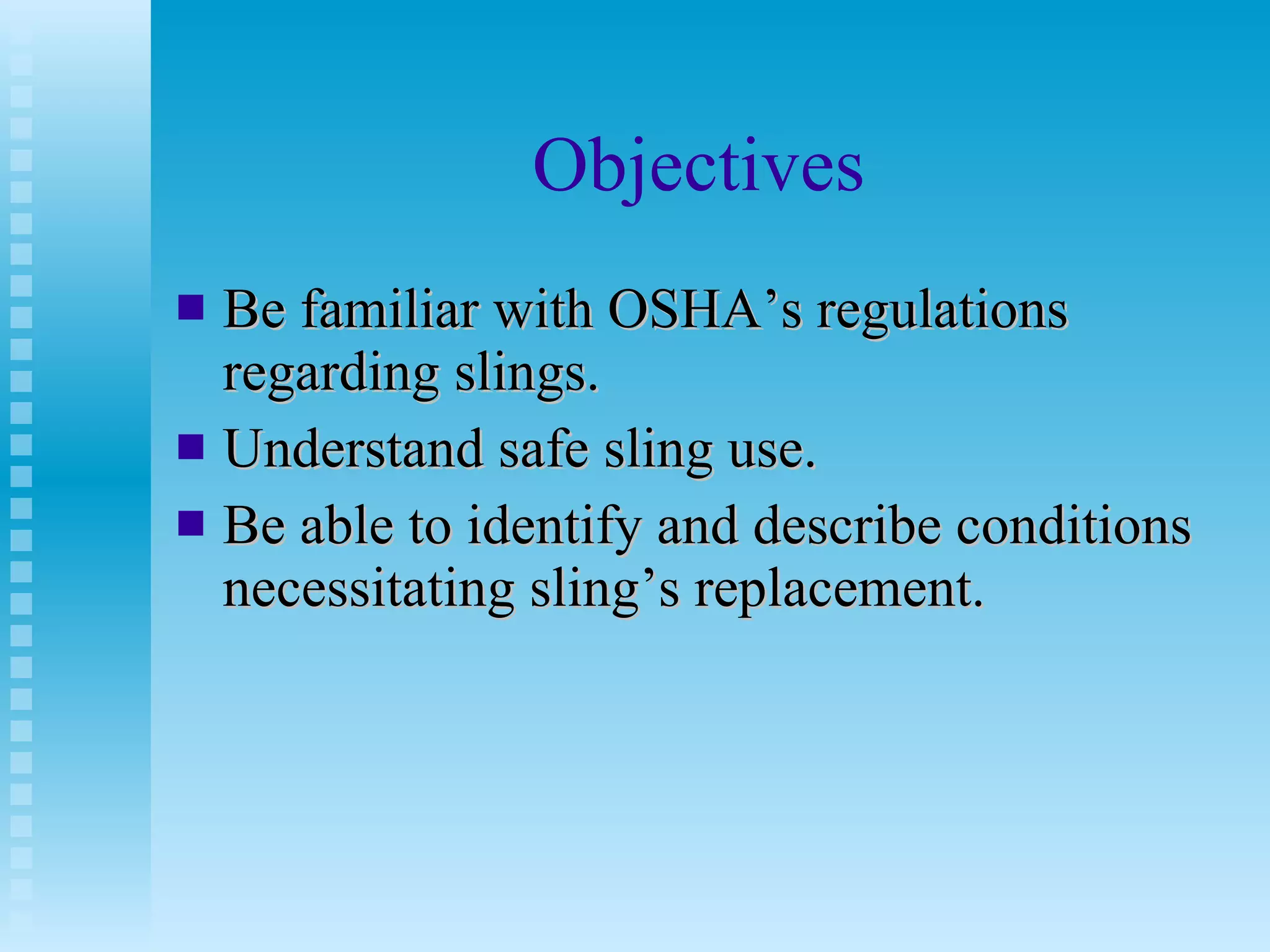 Sling Safety Training | PPT