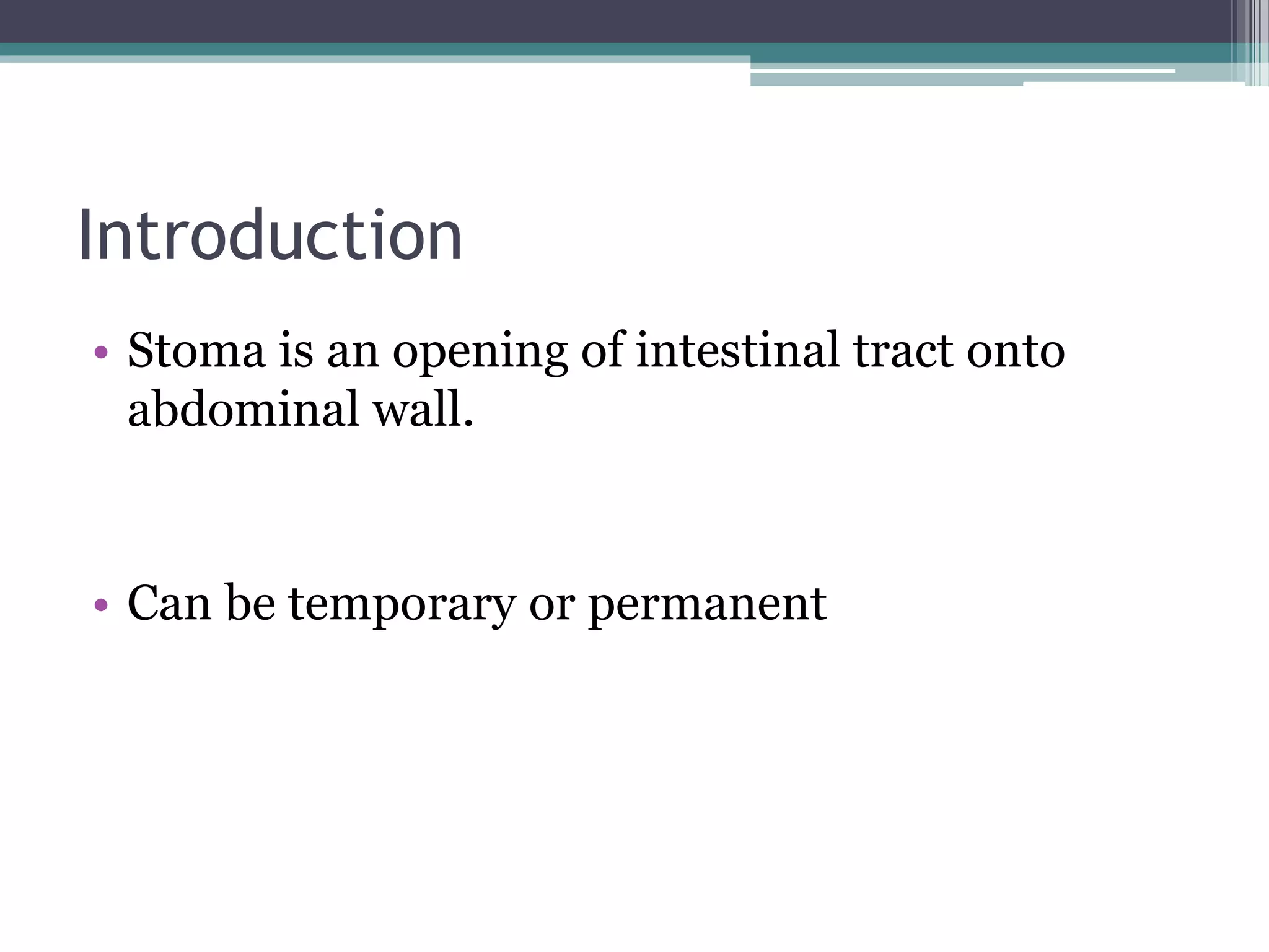 intestinal Stoma | PPTX