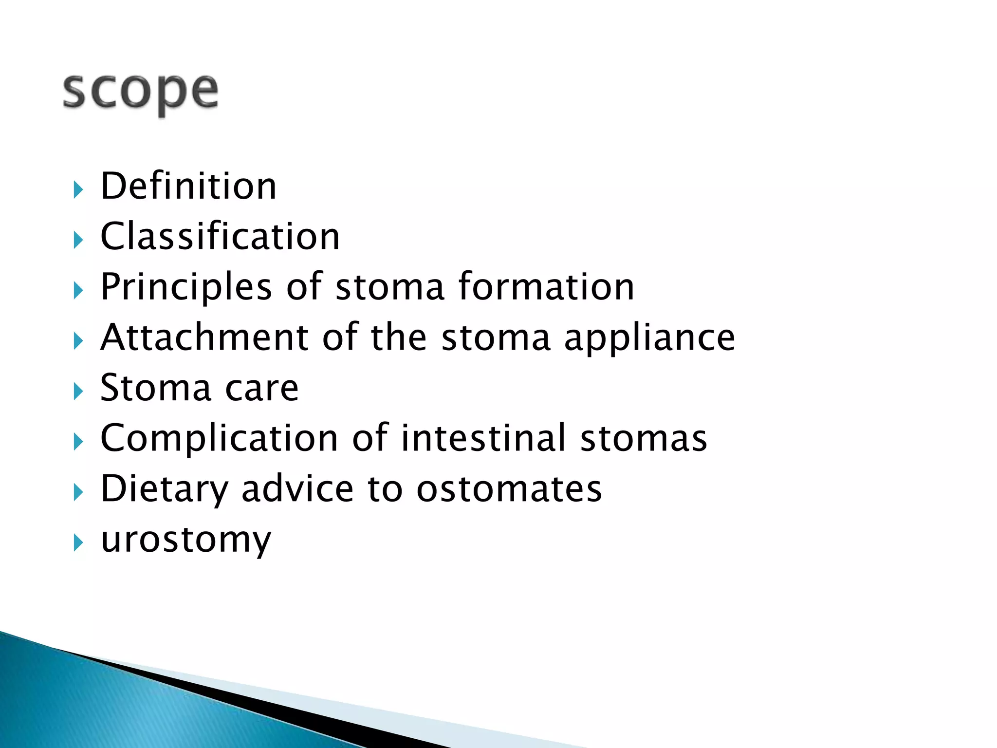 Stoma in surgery | PPT