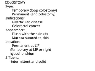 stoma introduction-preerparation and post stoma care | PPT