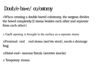 stoma introduction-preerparation and post stoma care | PPT