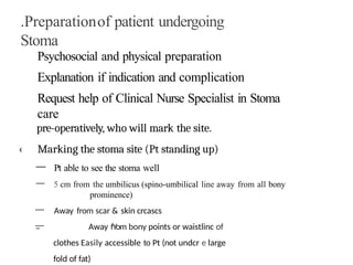 stoma introduction-preerparation and post stoma care | PPT