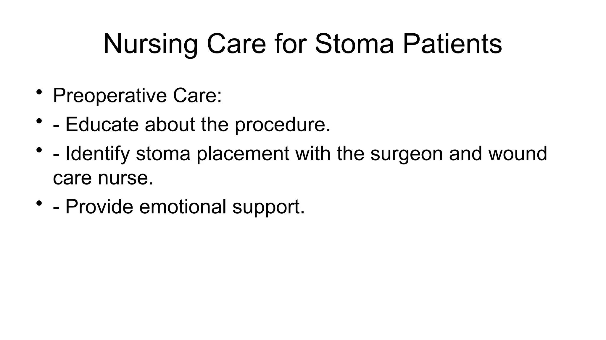 Stoma or (ileostomy and colostomy )and Nursing Care | PPTX