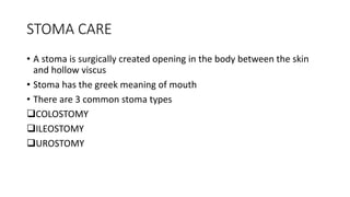 STOMA care..... Ppt x ..................... | PPTX