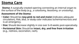 Stoma care.pptx - EMPHASIZING TYPES NURSEING MANAGEMENT | PPTX
