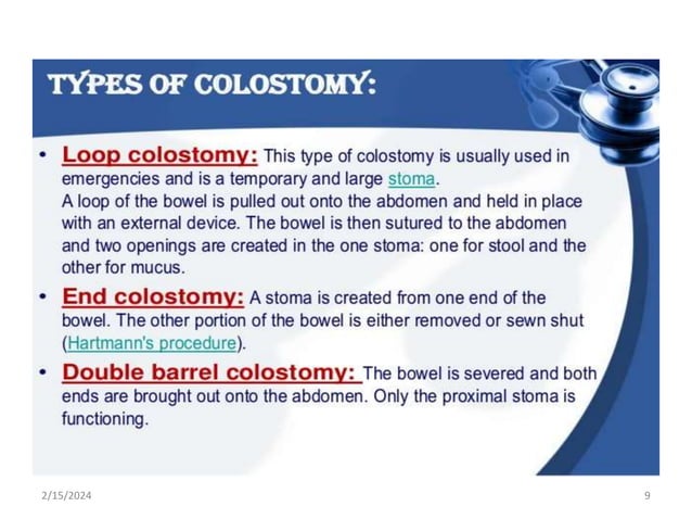 stoma care ppt pediatrics of nursing third grade | PPT