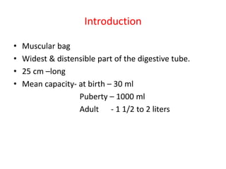 general features and microstructure of stomach ppt | PPT