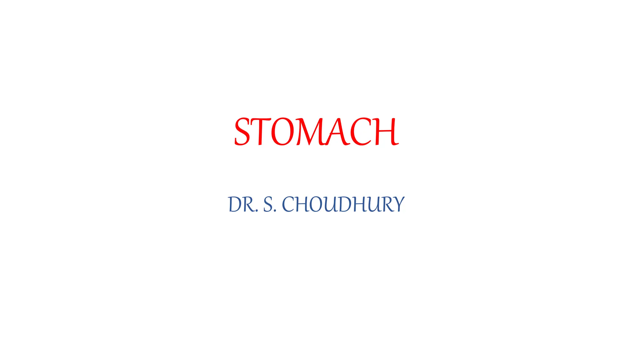 STOMACH.pptx for human anatomy study 1st prof mbbs study | PPT