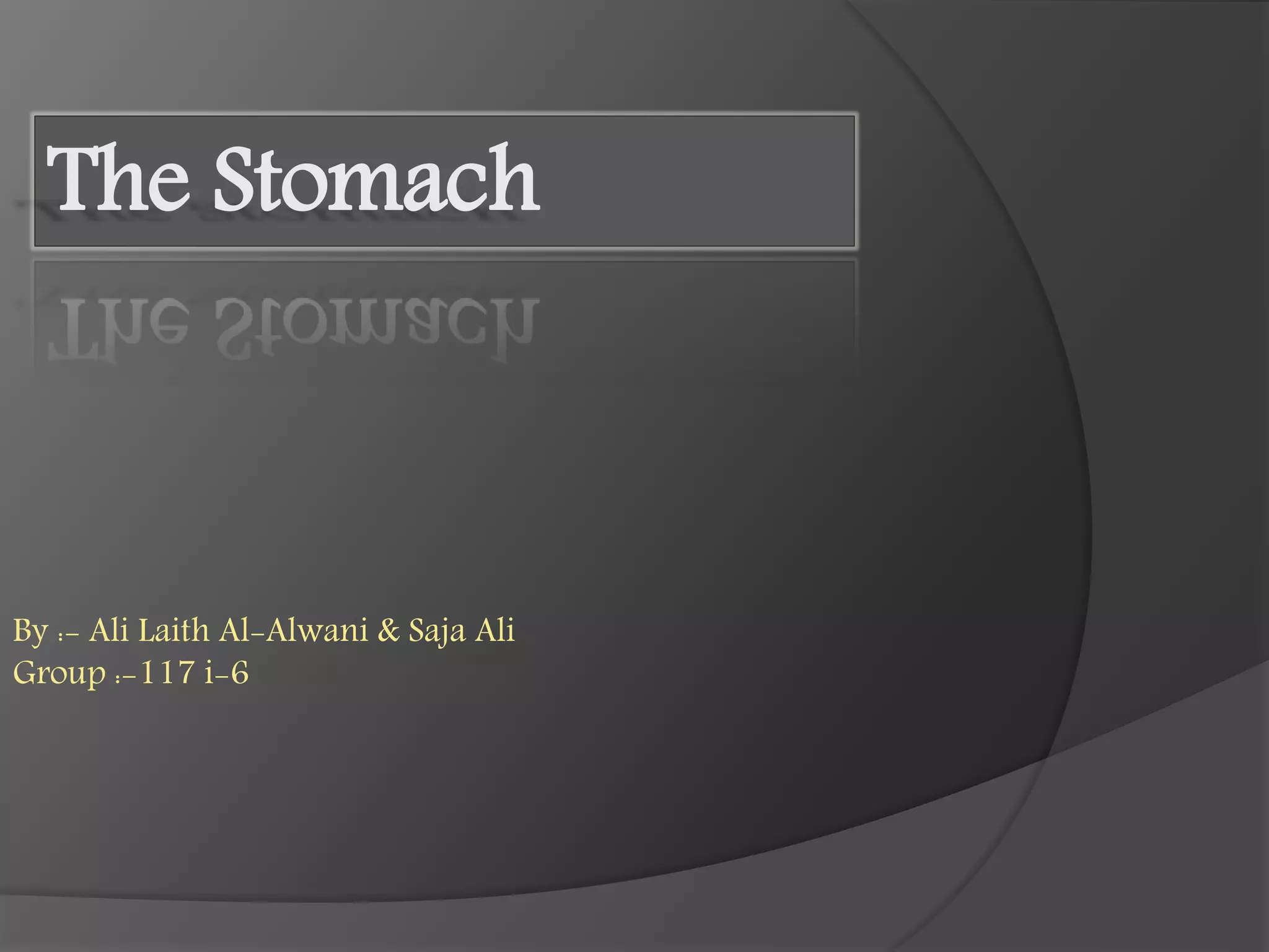 Stomach anatomy and histology | PPTX