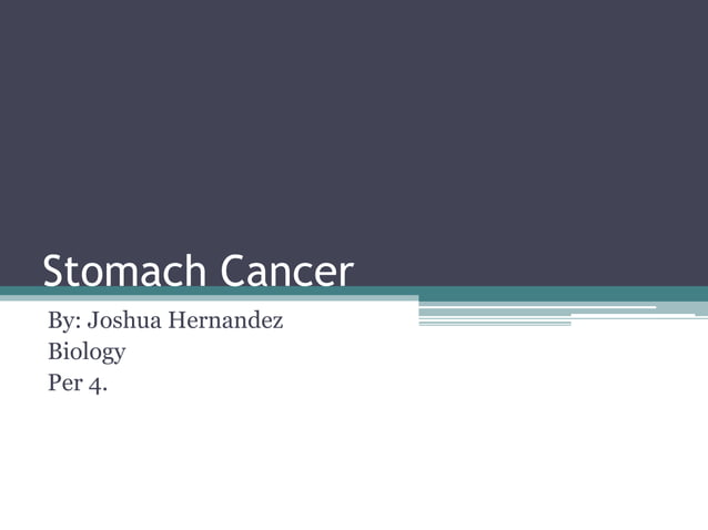 Stomach cancer | PPT