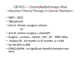 STOMACH CANCER 2D AND TRIALS | PPTX