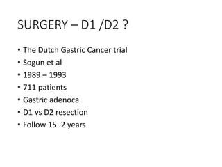 STOMACH CANCER 2D AND TRIALS | PPTX | Cancer | Diseases and Conditions