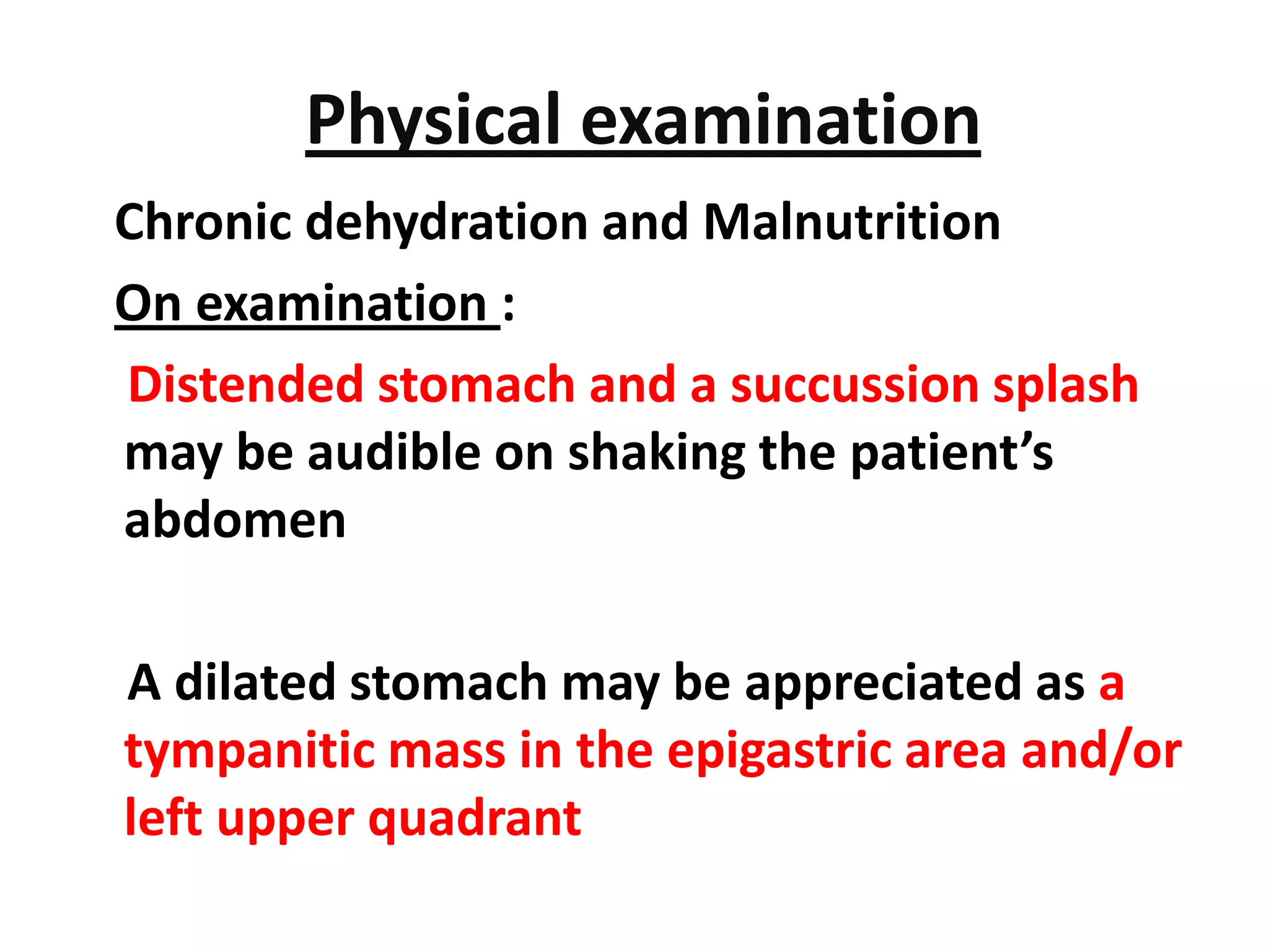GASTRIC OUTLET OBSTRUCTION | PPTX