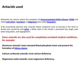 Stomachic , antacids , intestinal astringents-Dr.Jibachha Sah,M.V.Sc ...
