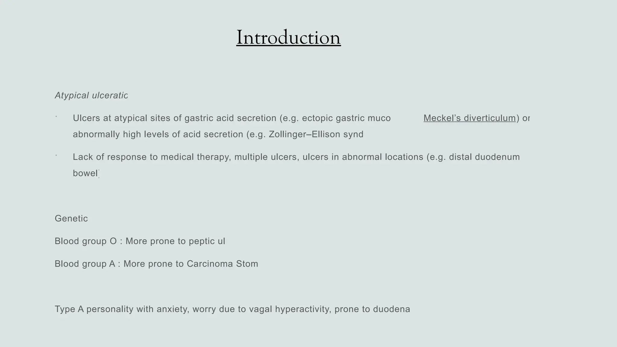 Stomach Peptic ulcer disease Acid peptic disorders | PPTX
