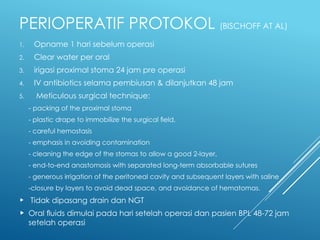 Stoma Closure -penutupan stoma -kolostomi | PPTX