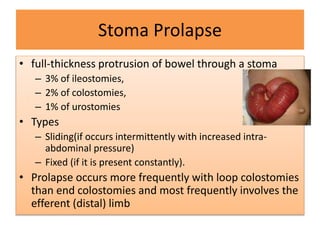 Stoma Common Problems