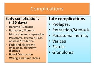Stoma complications by Prof. Ajay Khanna, IMS, BHU, Varanasi India | PPT