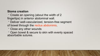 Stoma indication | PPTX
