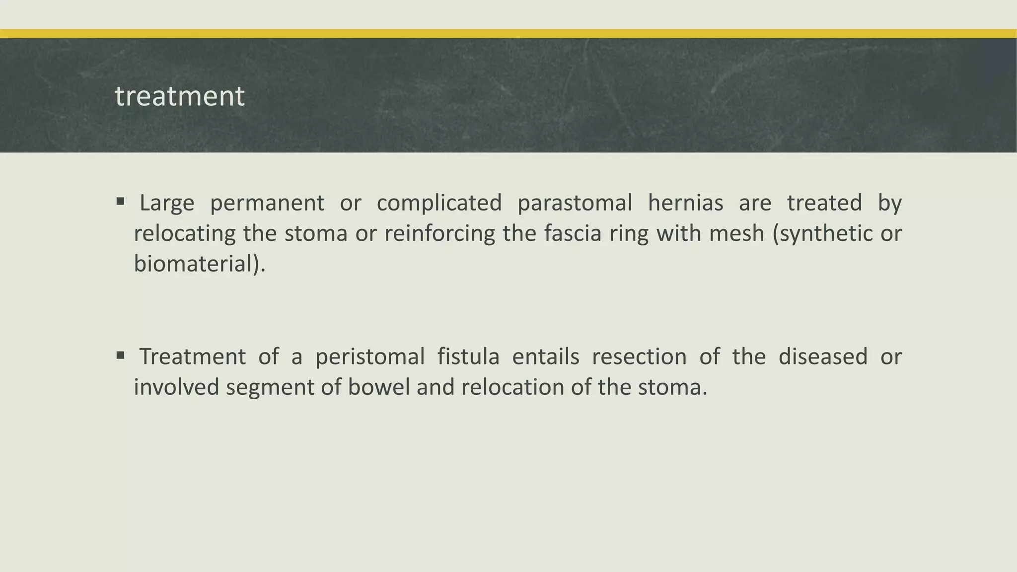 Stomal complication | PPTX