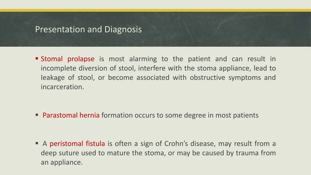 Stomal complication | PPT