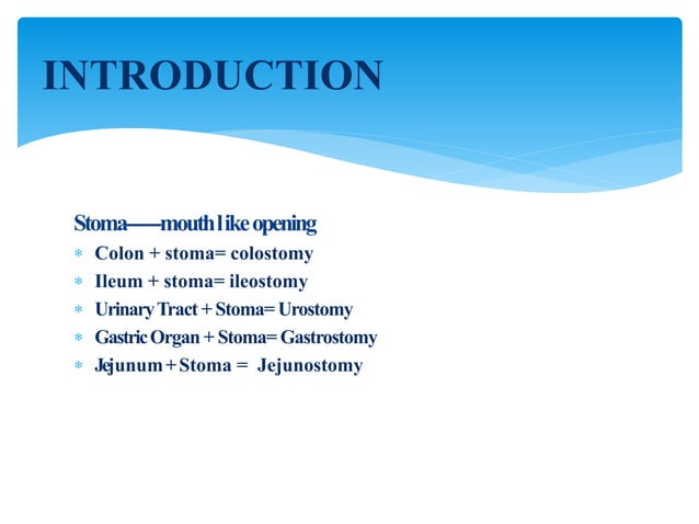 Stomal therapy | PPTX