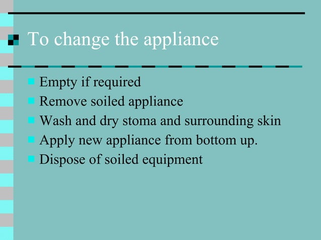 Stoma modules caring for the stoma patient | PPT