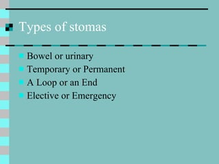 Stoma modules caring for the stoma patient | PPT