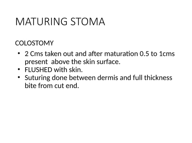 stomas of the abdomen used in abdominal surgeries.pptx